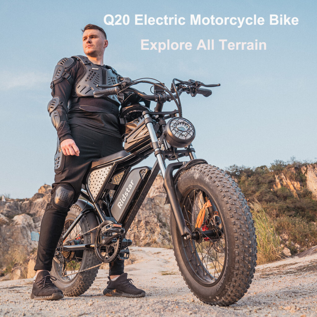 Ridstar Q20 Electric Bike 1000W 48V 20AH 20*4.0 Fat Ebike – Meusebike