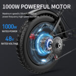 Ridstar Q20 Electric Bike 1000W 48V 20AH 20*4.0 Fat Ebike – Meusebike